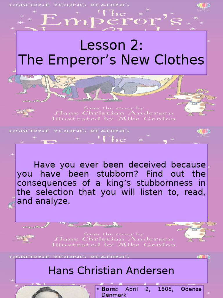Lesson 2.1-The Emperor's New Clothes | PDF