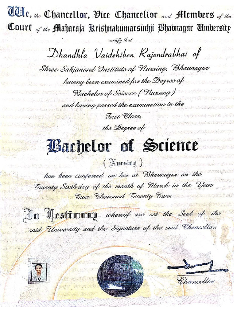 Degree Certificate | PDF