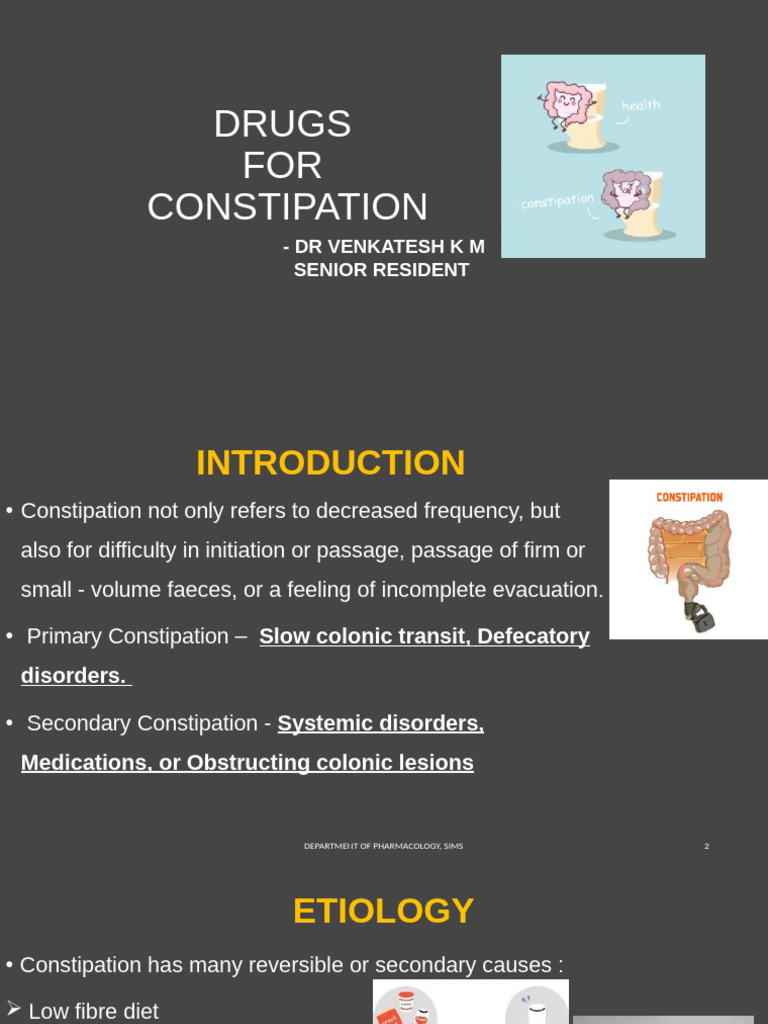 Drugs For Constipation | PDF