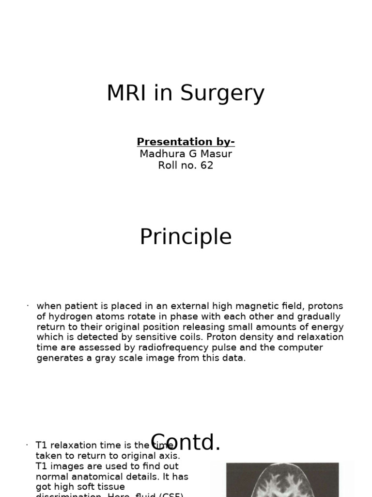 MRI in surgery (1) | PDF