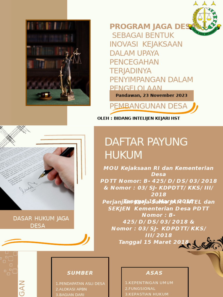 Presentasi Jaga Desa | PDF