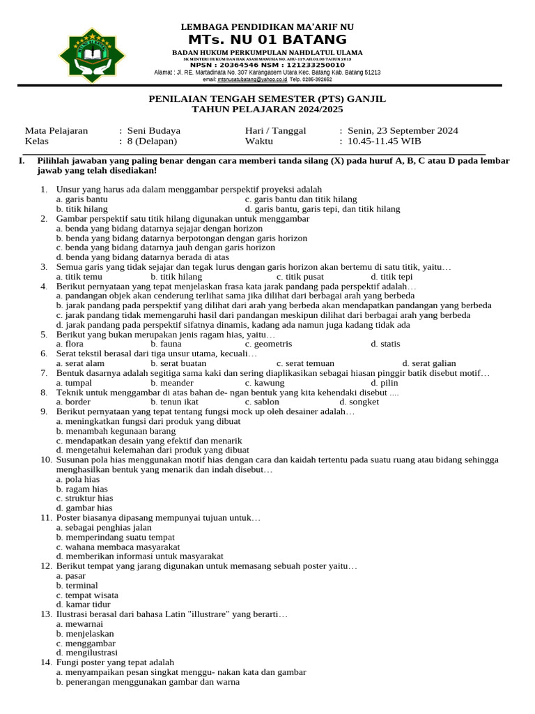 SBK 8 PTS 1 2024 | PDF