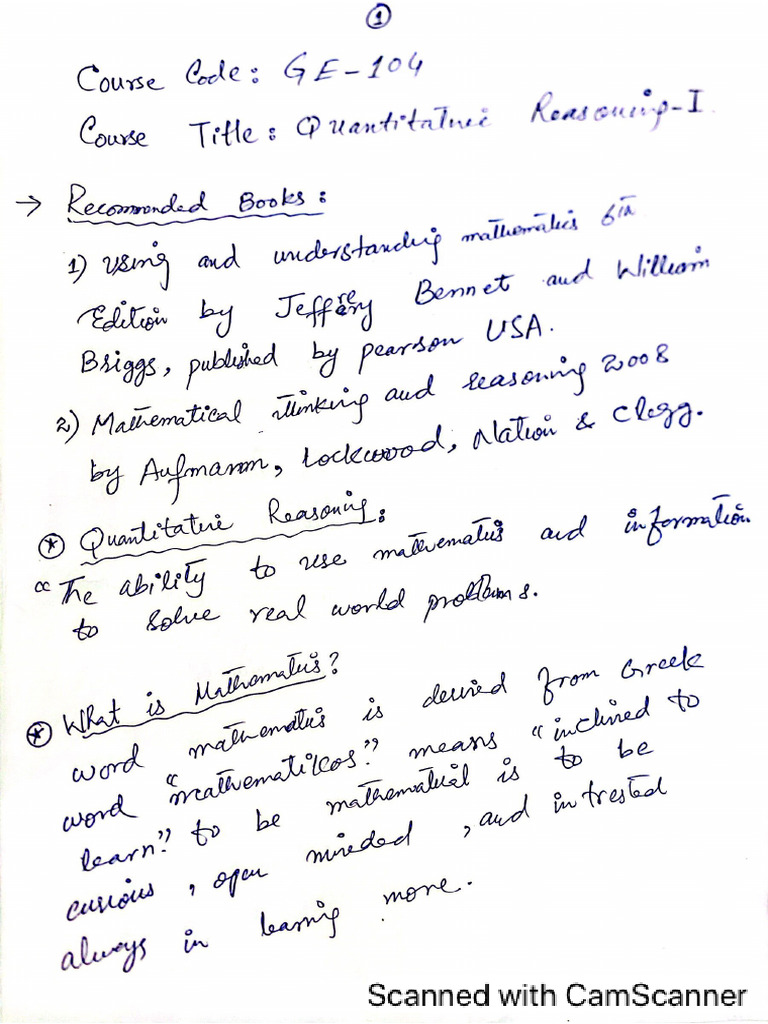 Qr (Complete Notes) | PDF