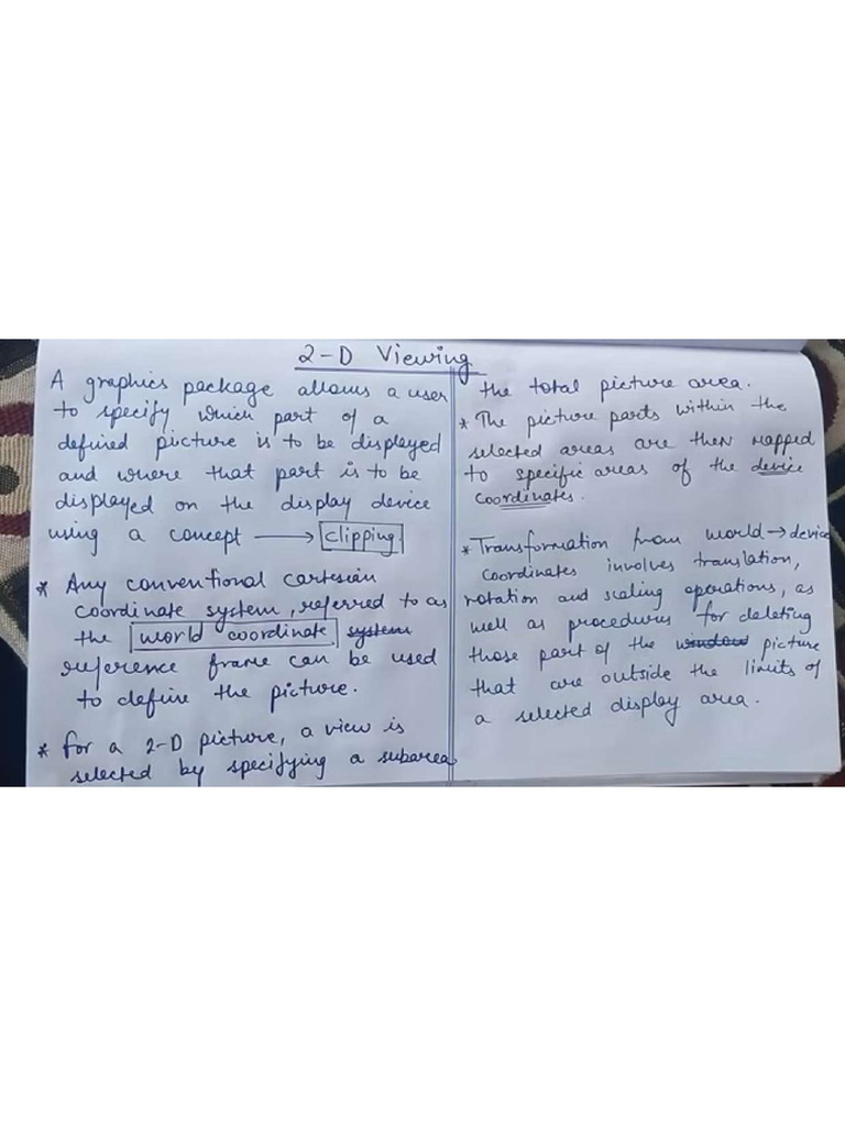 2d Viewing and Viewing Conversion | PDF