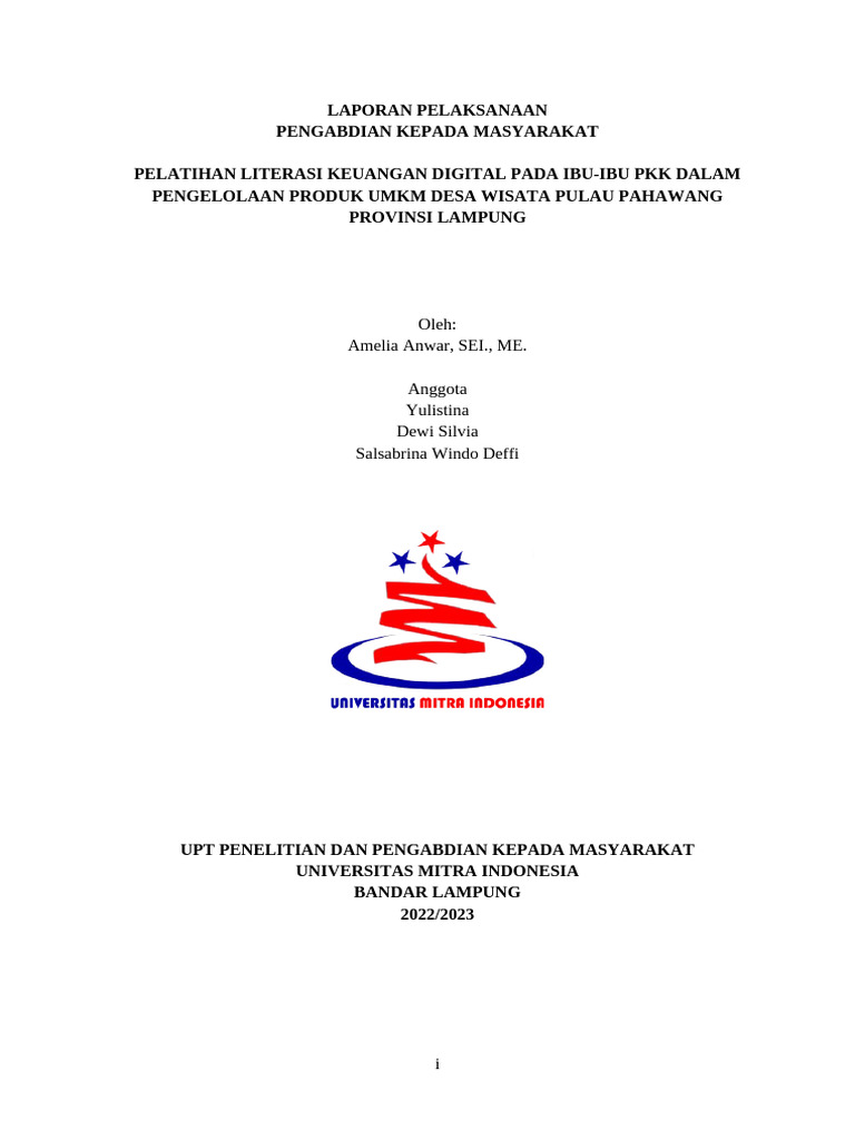 LK PKM Amelia Anwar | PDF