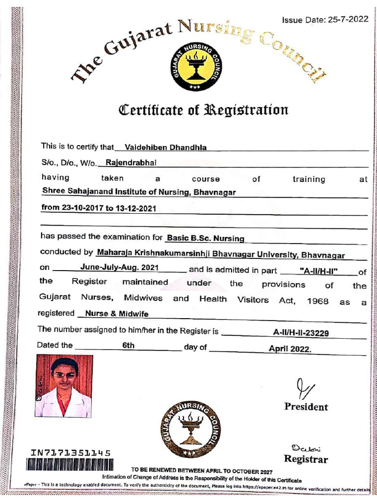 GNC Certificate | PDF