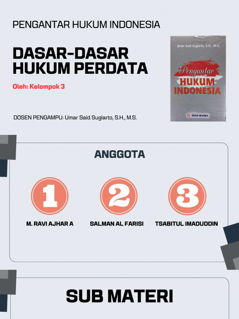 KEL.3 Dasar-Dasar Hukum Perdata | PDF