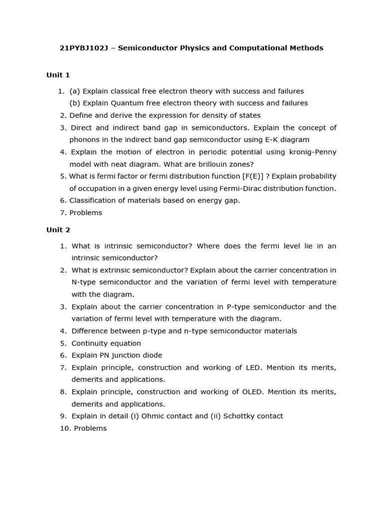 SPCM Imp Questions - Unit Wise | PDF