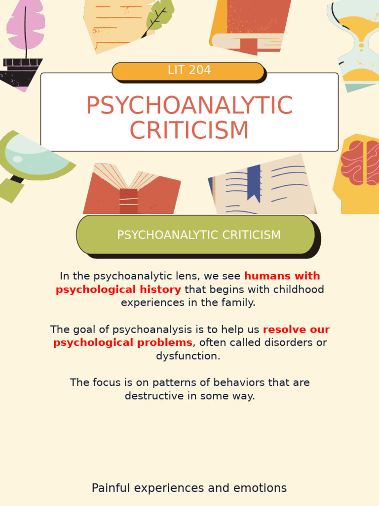Psychoanalytic Criticism | PDF
