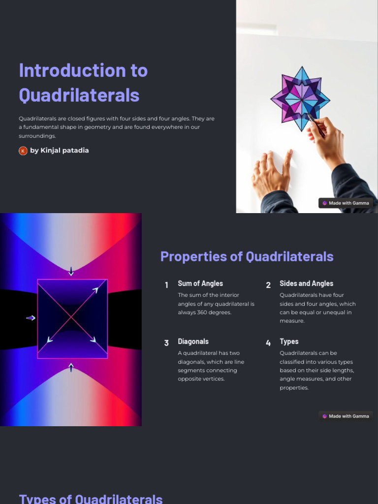 Introduction To Quadrilaterals | PDF