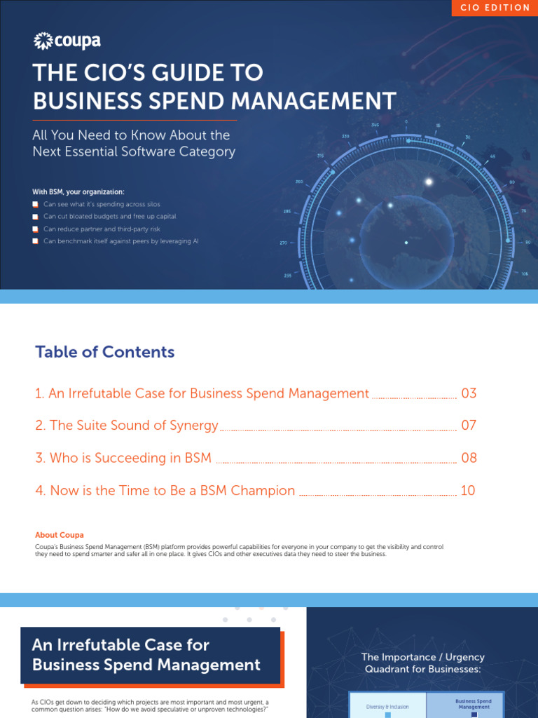 The CIO Guide To Business Spend Management | PDF