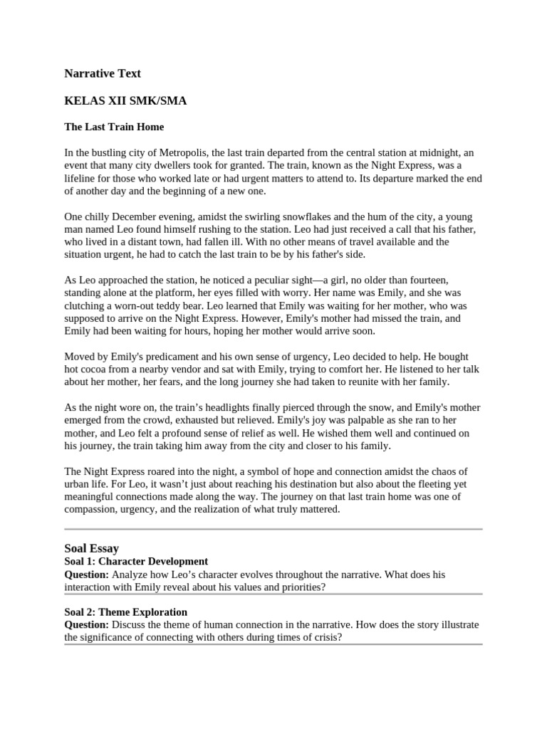 Narrative Text - Kelas XIl | PDF | Narrative | Poetry