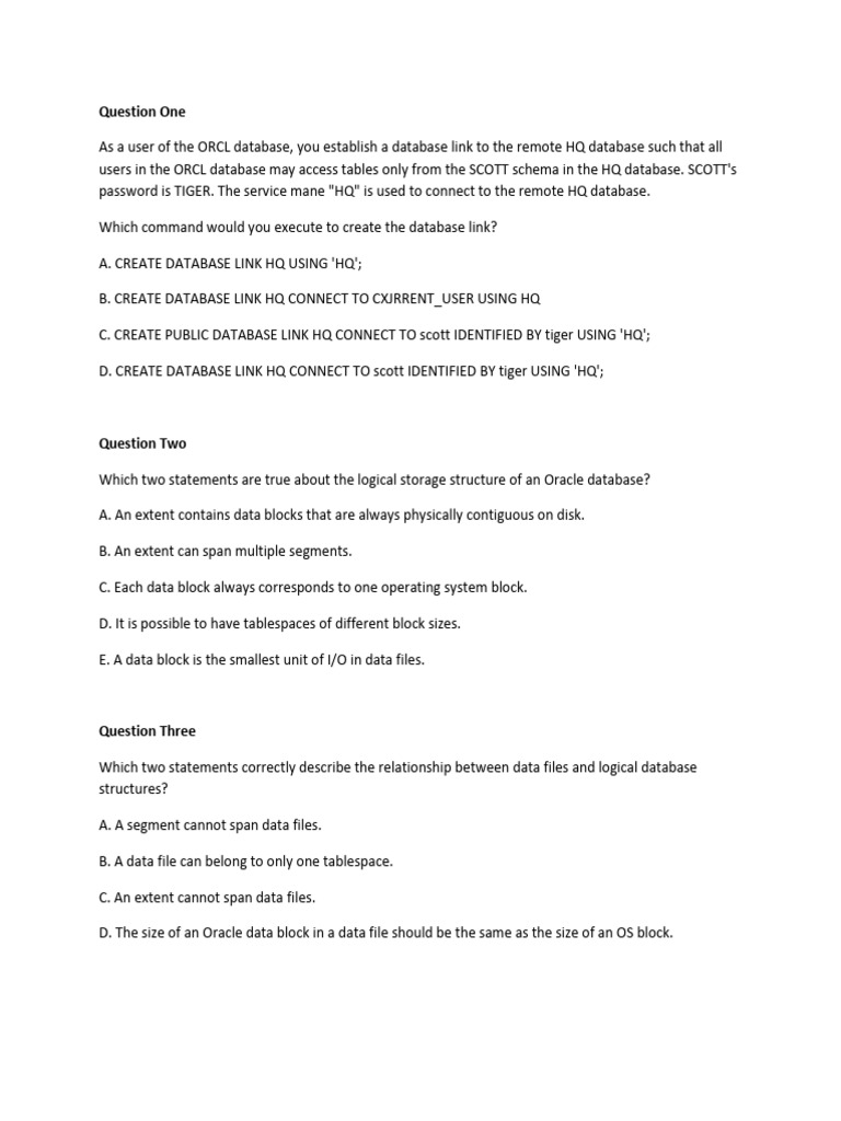 Questions One | PDF