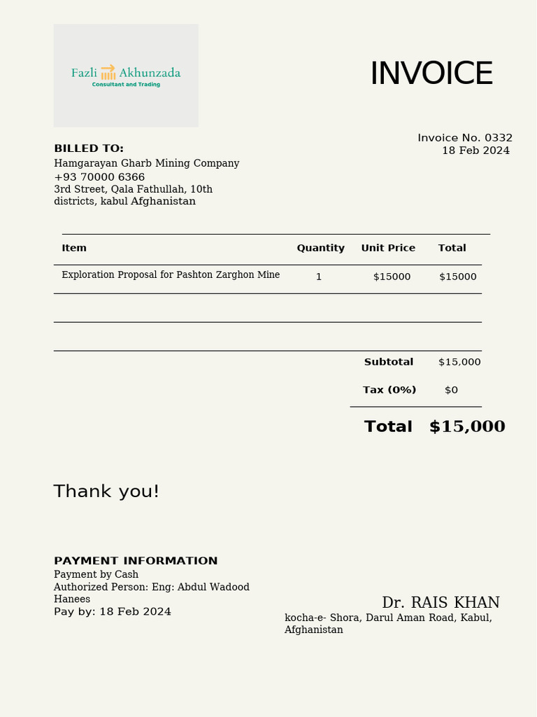 Proposa Invoice | PDF
