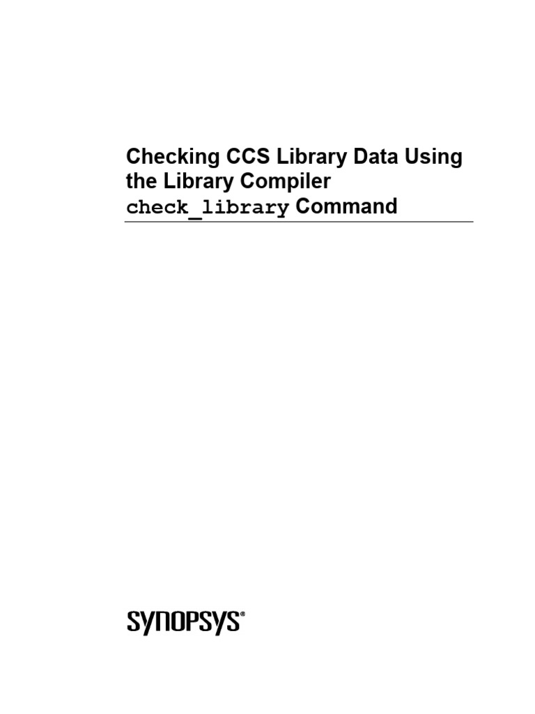 Checking CCS Noise Library-K-2015.06 Final | PDF