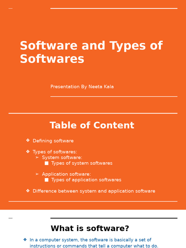 Software and Types of Softwares | PDF