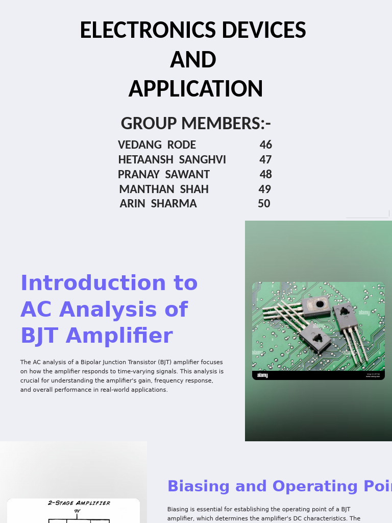 Introduction To AC Analysis of BJT Amplifier | PDF