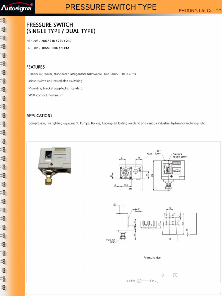 10. Autosigma - Công tắc áp lực | PDF