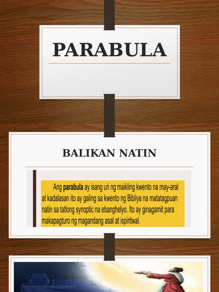 Mga Halimbawa NG Akdang Parabula | PDF