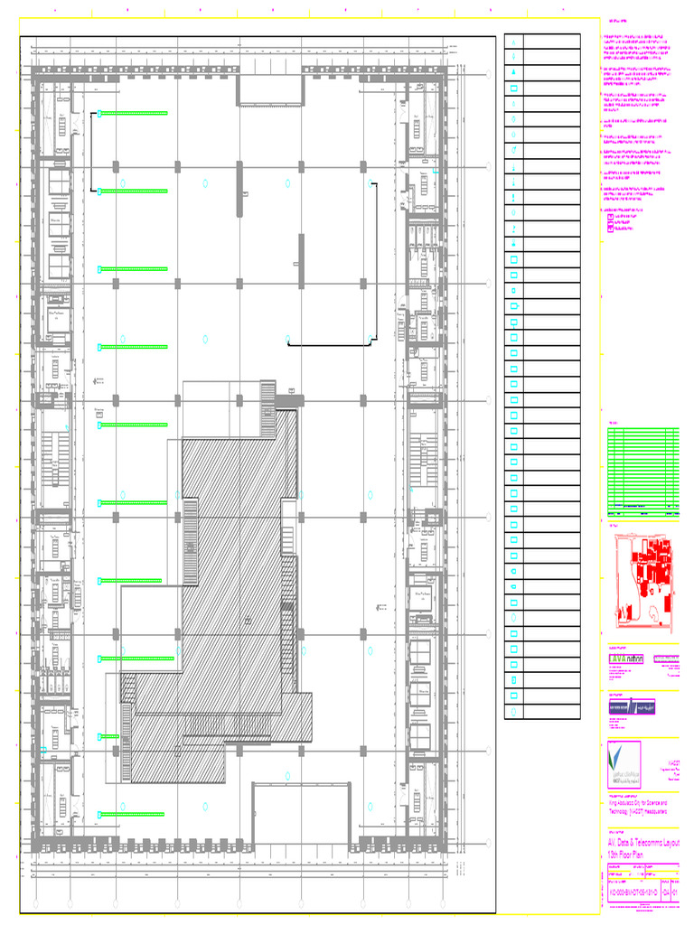 AV, Data & Telecomms Layout 13th Floor Plan: - DA - 01 KC-000-BM-DT-05 ...