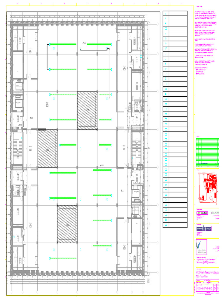 AV, Data & Telecomms Layout 18th Floor Plan: - DA - 01 KC-000-BM-DT-05 ...
