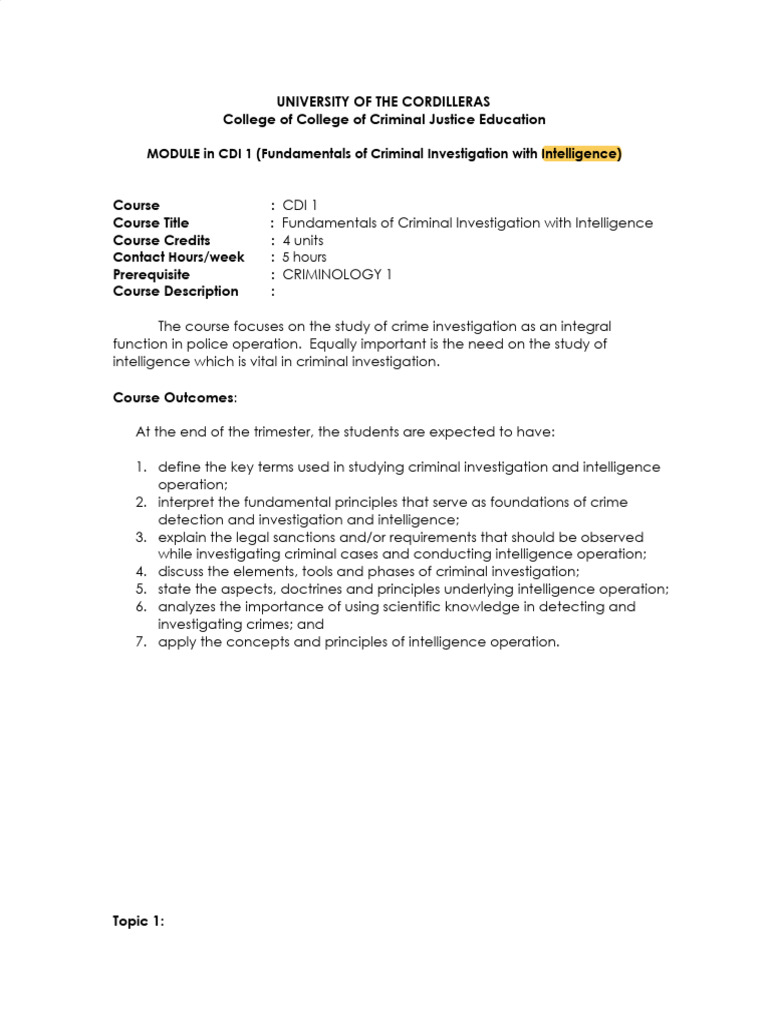 Module in Cdi 1docx | PDF