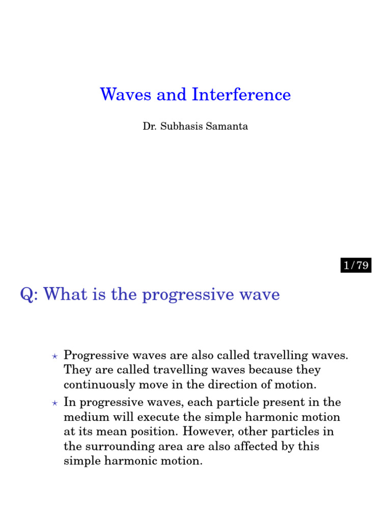 Interference Part1 | PDF | Waves | Coherence (Physics)