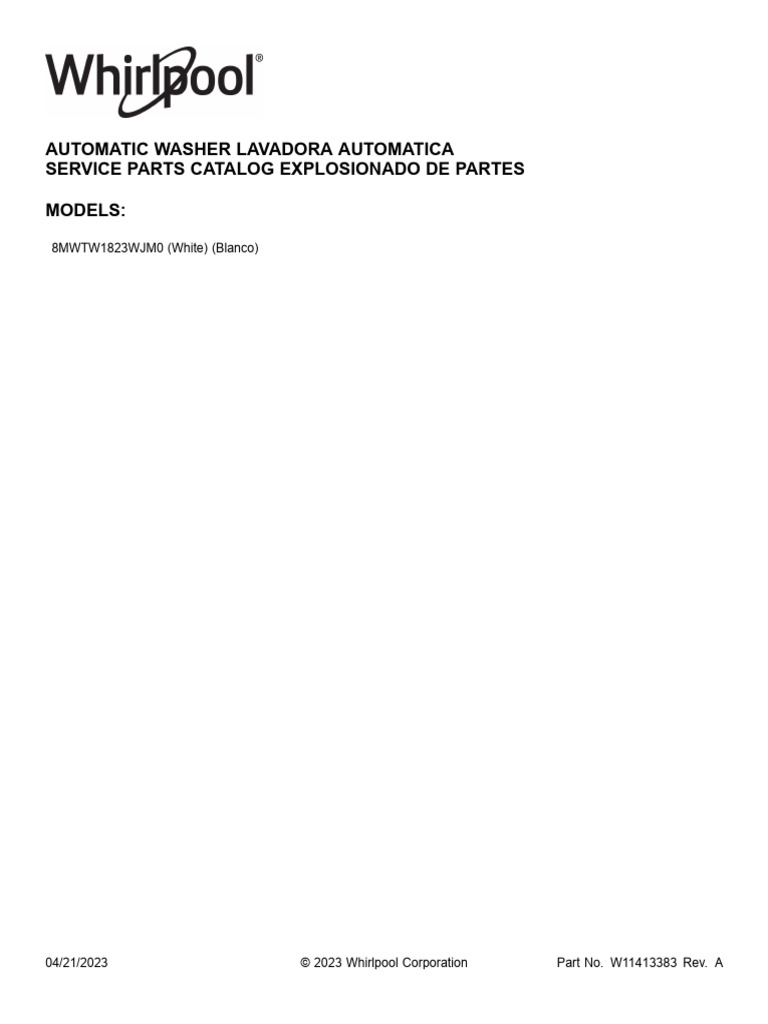 10523-Explosionado 8MWTW1823WJM0 | PDF
