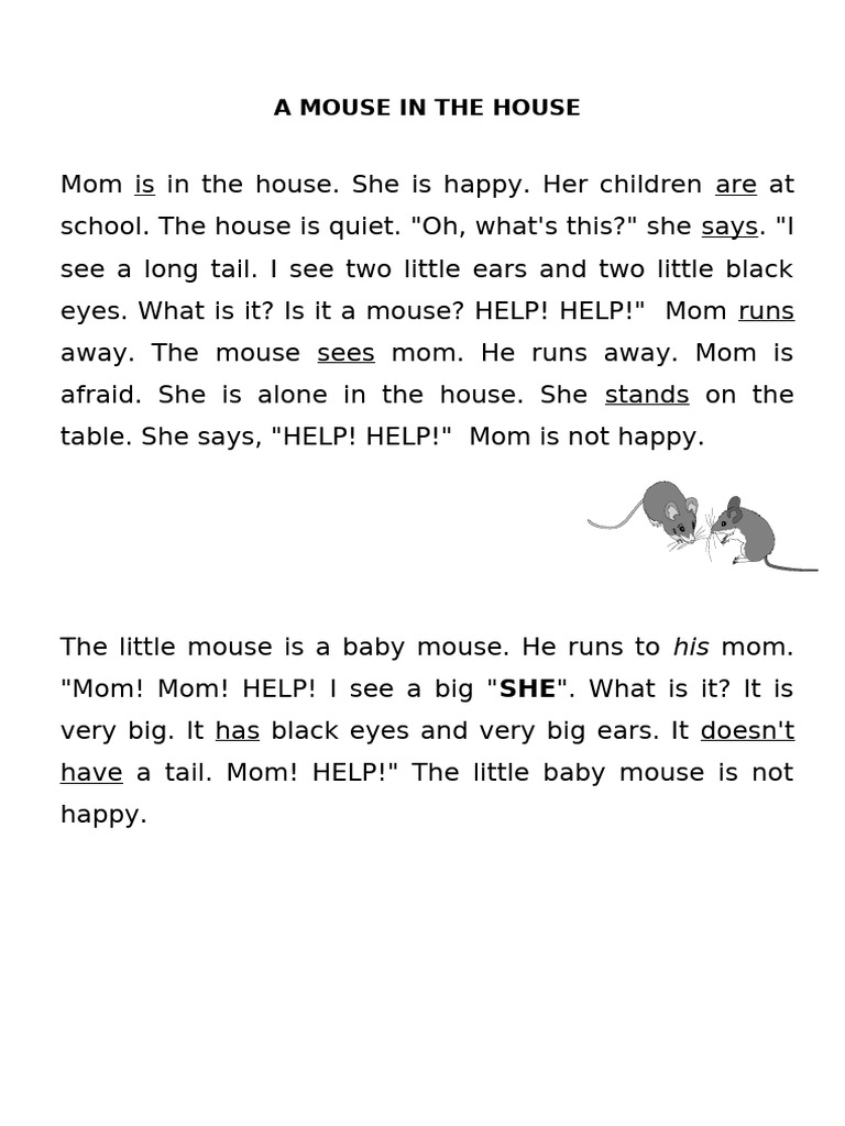 Mouse Mayhem in the House | PDF | Language Arts & Discipline