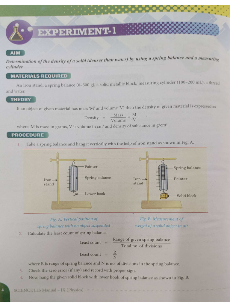9th Physics Practical | PDF