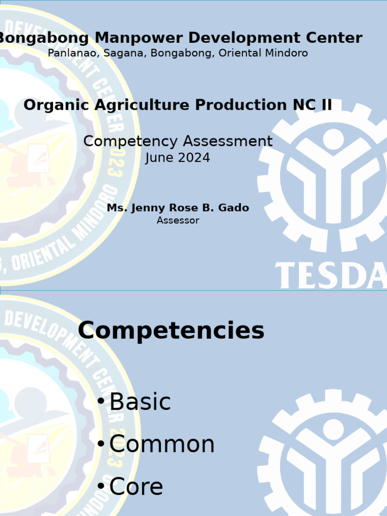Competency Assessment | PDF