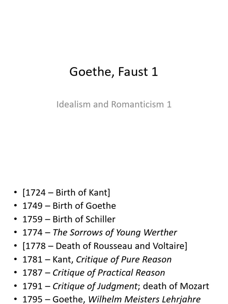 Goethe, Faust 1 | PDF