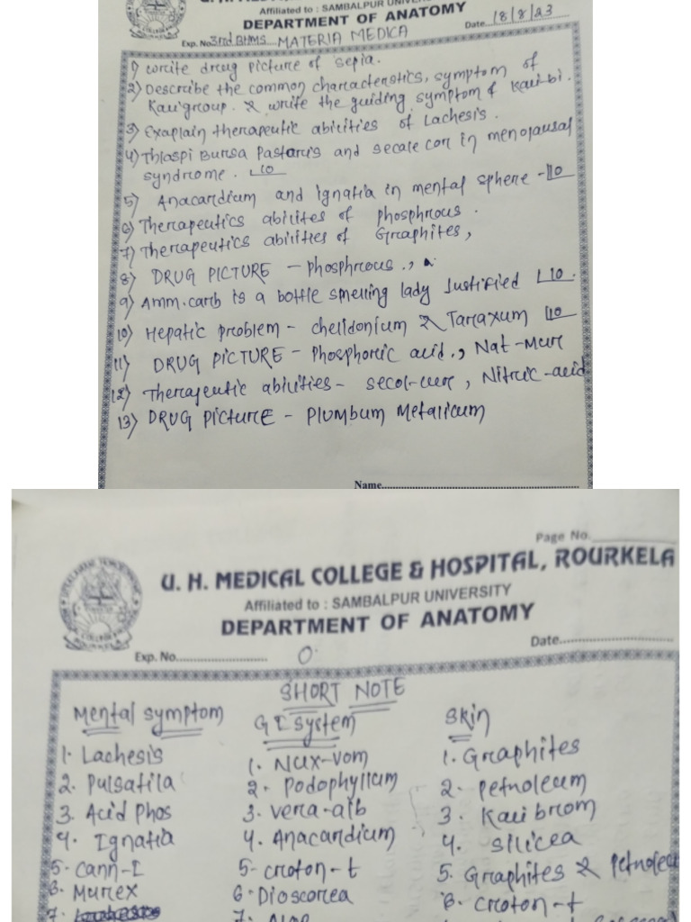 MM 3rd Year Written | PDF