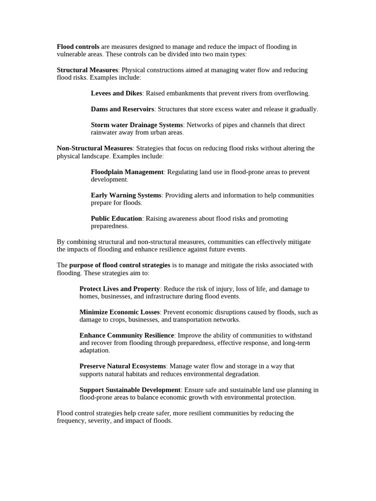 Flood Controls | PDF