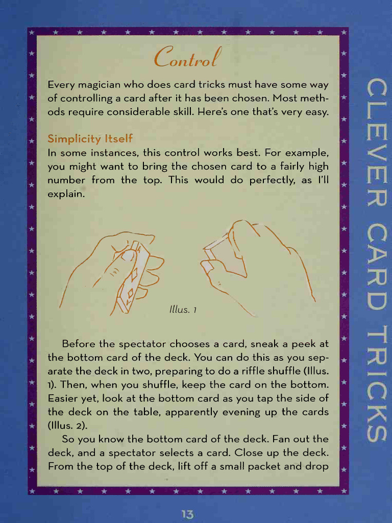 Clever Card Tricks Card Control | PDF