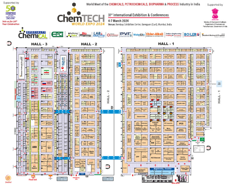 Chemtech 2024 Hall Layout | PDF