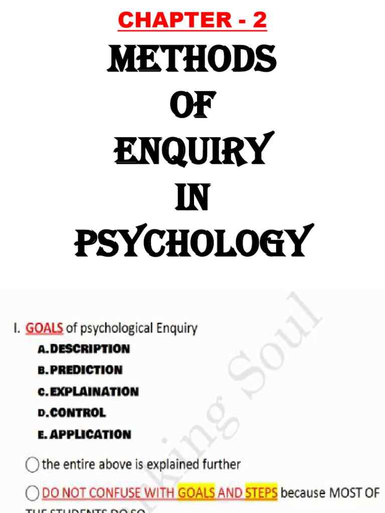 11, Psy, Chapter-2 (Part 1) | PDF