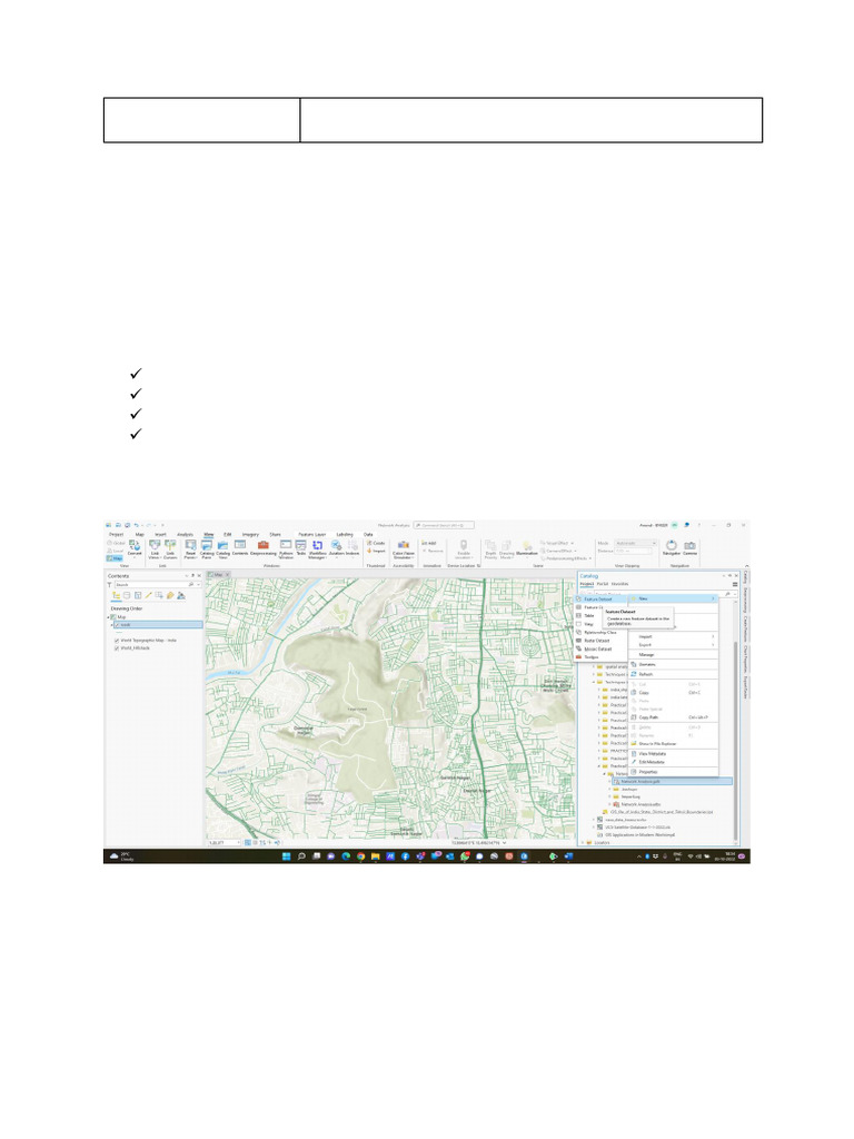 Exercise 9: Network Analysis: Creating Network Database, Creating A Multimodal Network Dataset | PDF