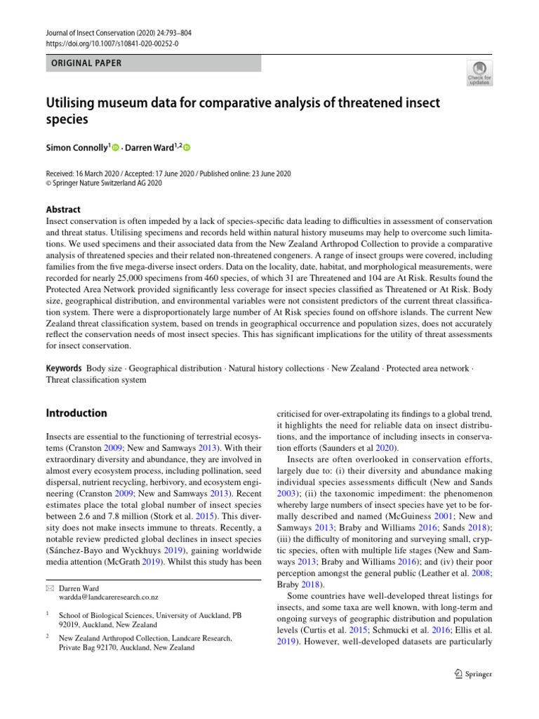 Connolly & Ward 2020 - Utilising Museum Data | PDF