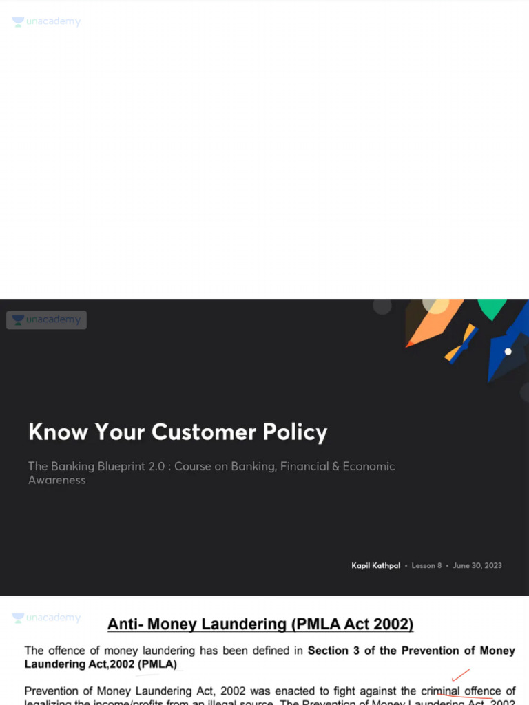 Know Your Customer Policy With Anno | PDF