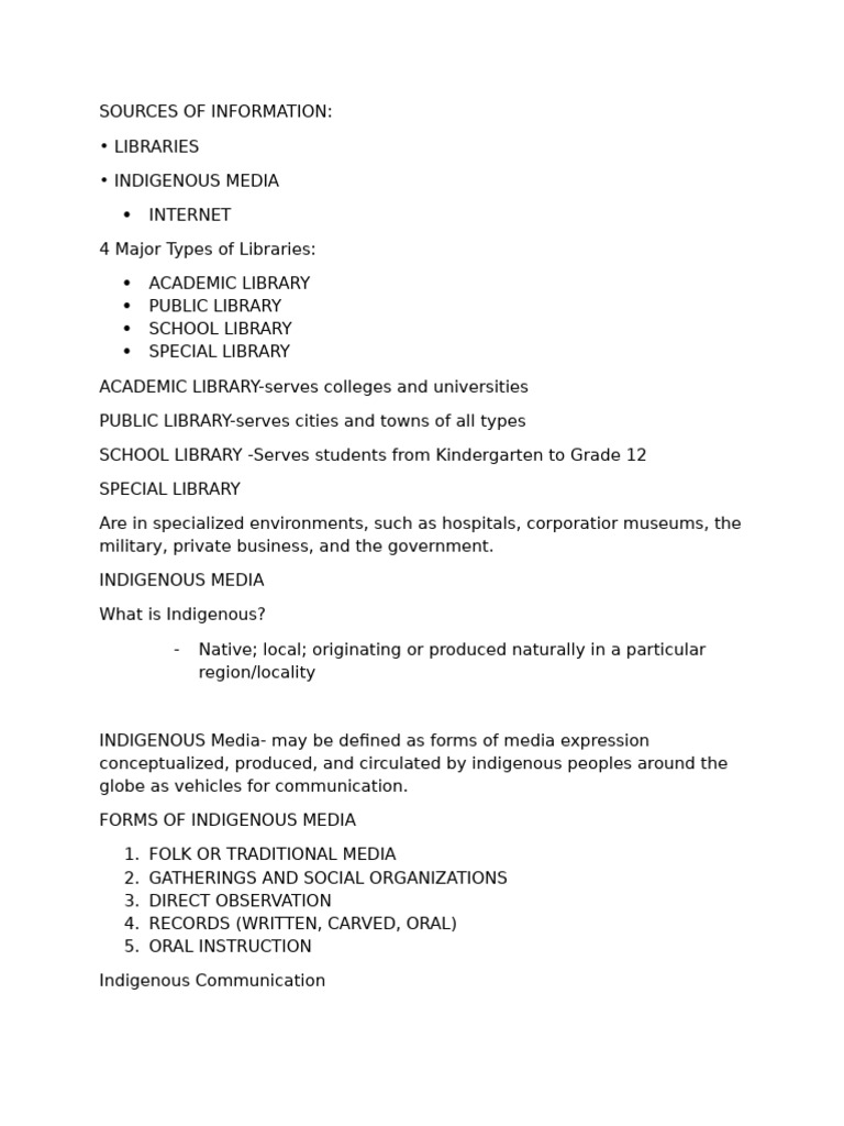 sources of information-MIL | PDF