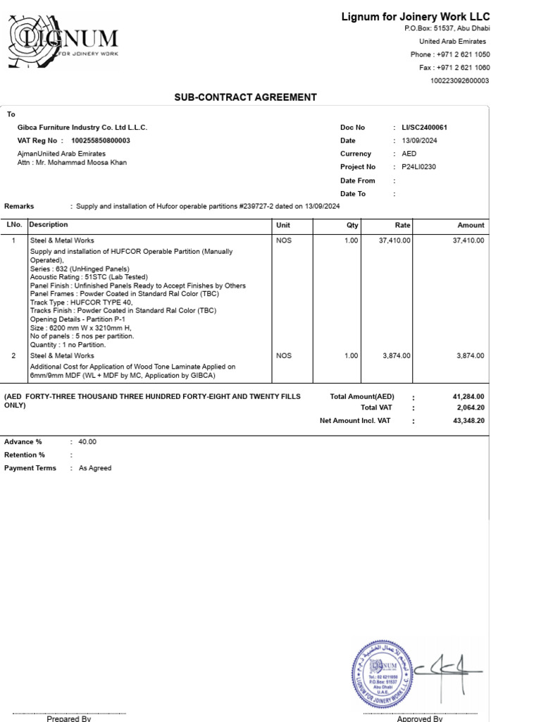 SC2400061-Gibca Furniture Industry Co. LTD L.L.C | PDF