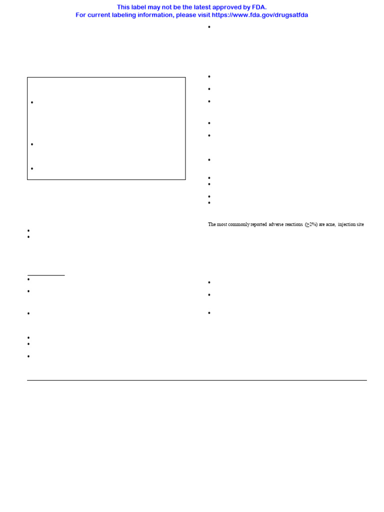 Testosterone in Aveed FDA PIL | PDF