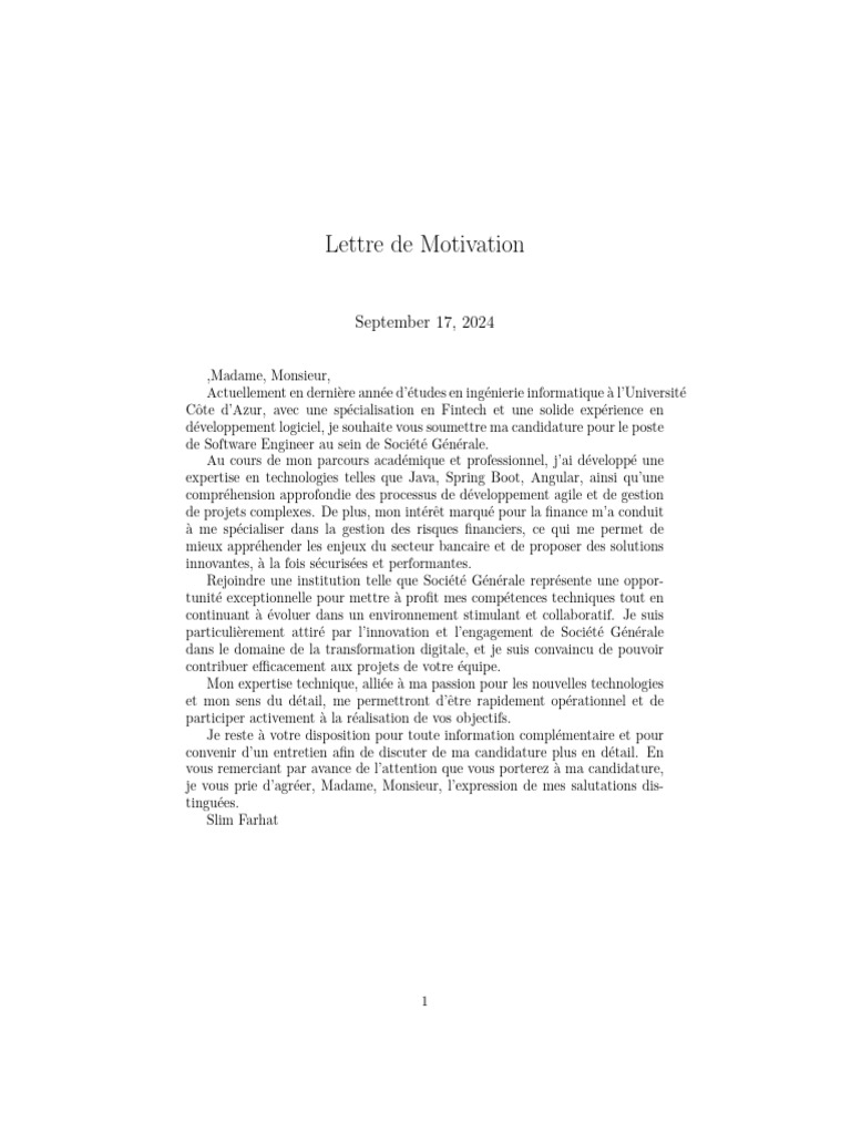 Lettre | PDF