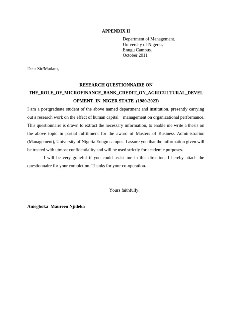 Research Questionaire | PDF