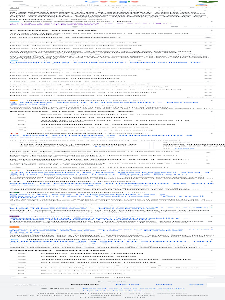 Is Vulnerability Weakness - Google Search | PDF