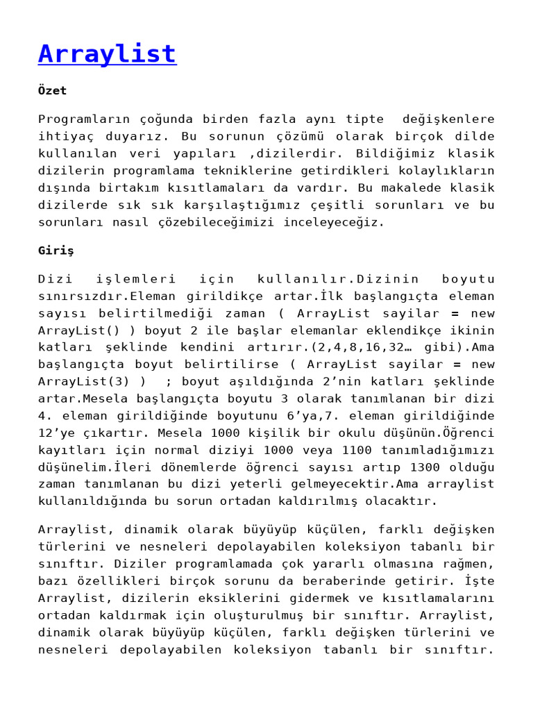 Silo - Tips - Arraylist Zet Giri | PDF