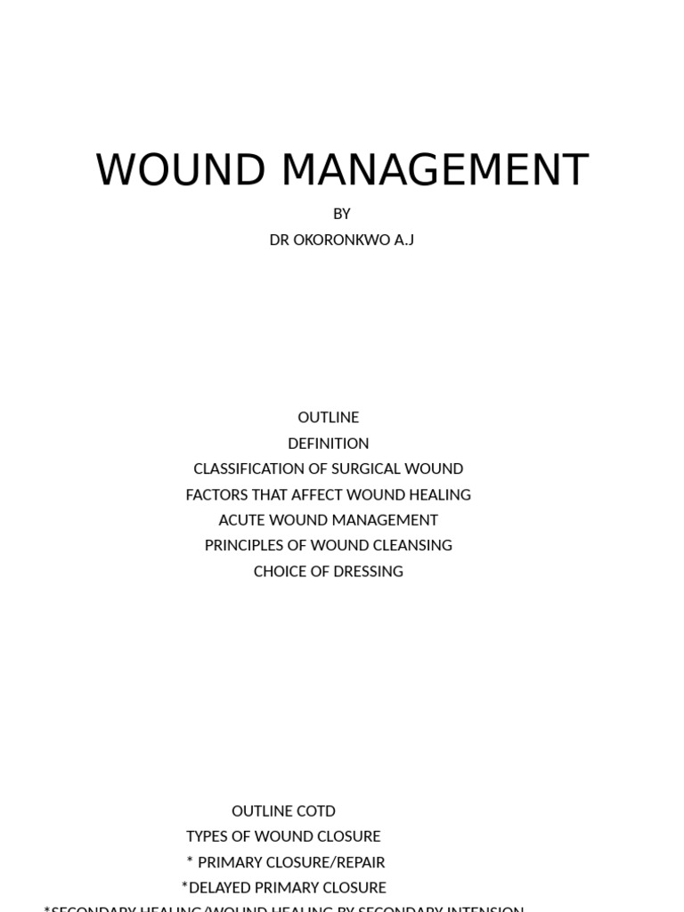 Wound Management | PDF