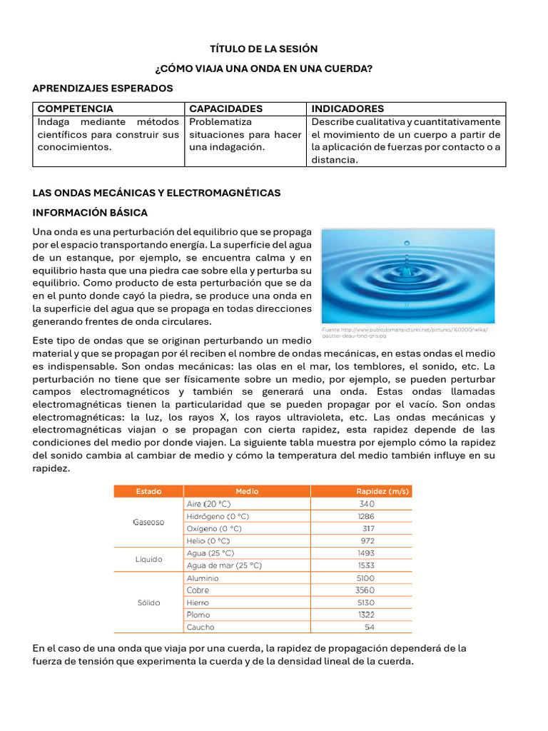Ficha Sobre Ondas Mecanicas y Electromagnéticas | PDF | Radio ...