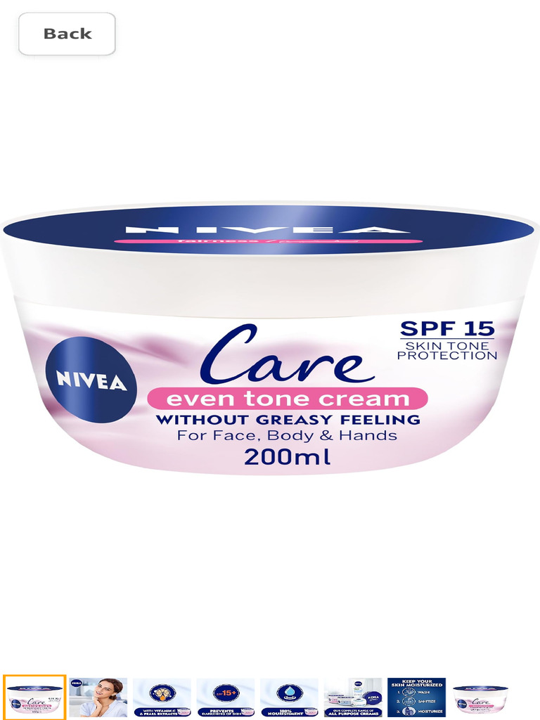 NIVEA Even Tone Cream, Care Fairness Prevents Ski | PDF